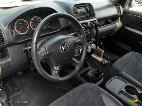Black Interior 2004 Honda Cr V Lx 4wd Photo 50457695