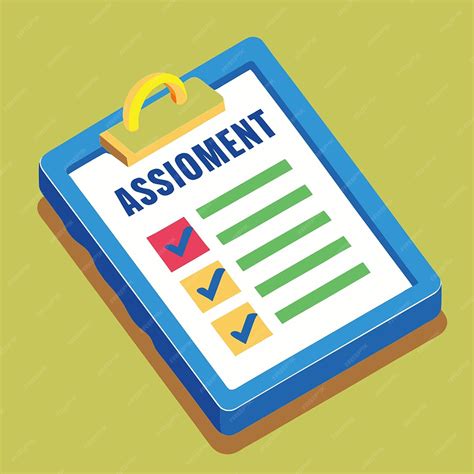 Assignment Done Icon Clipboard Checklist Symbol 3d Vector Illustration