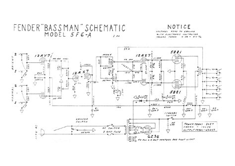Fender Bassman 5f6 A Sch Service Manual Download Schematics Eeprom