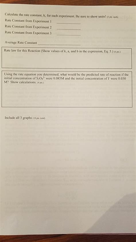Solved Table 4 Initial Reactant Concentration Movl S2082