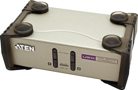 Aten Cs82u Metal 2 Port Ps2 Usb Desktop Kvm Switch With Cable Sets Bigamart