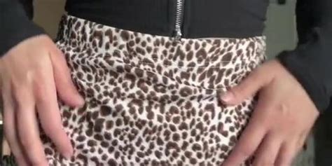 Christina Khalil Leopard Mini Skirt Thong Tease Video Leaked Nipple Play