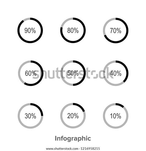 Infographic Circle Chart Can Using Presentation Stock Vector Royalty Free