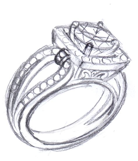 Intricate Design Engagement Ring