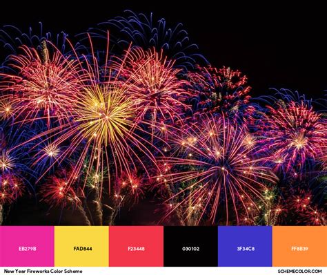 New Year Fireworks Color Scheme Image Color Palettes
