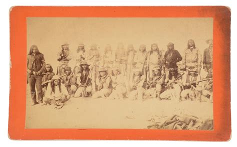 Lot Detail 1880s Apache Scouts Group Photograph