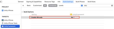 Bitcode Needs To Be Enabled ENABLE BITCODE Setting HOMA SDK