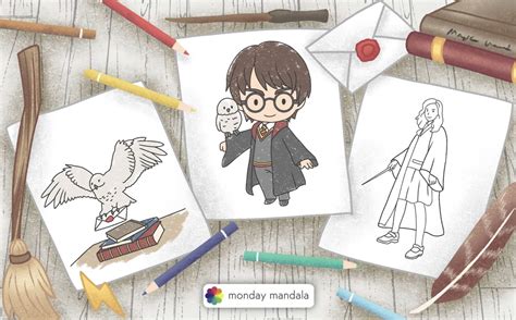 Coloring Squared Harry Potter