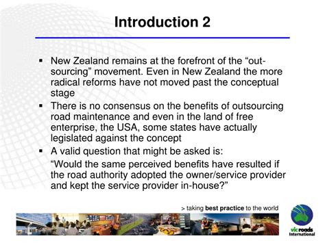 Ppt International Experience With Performance Based Maintenance Contracts Powerpoint