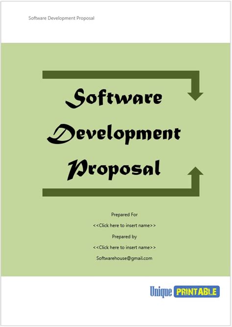 09 Free Software Development Proposal Templates Free Unique