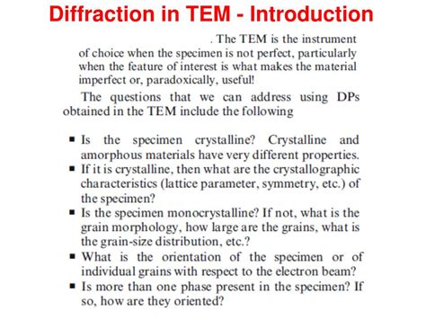 Ppt Diffraction In Tem Introduction Powerpoint Presentation Free Download Id6017449