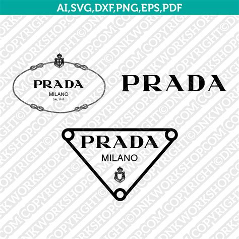 Prada Logo Svg Cut File Cricut Clipart Dxf Eps Png Silhouette Cameo