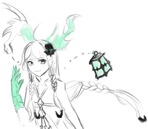 I Doodled Thresh But He Is A Anime Girl D Rthreshmains