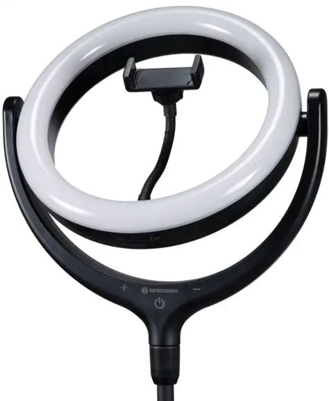 Bresser Br Rl10b Led Ring Light With Stand And Base Instruction Manual