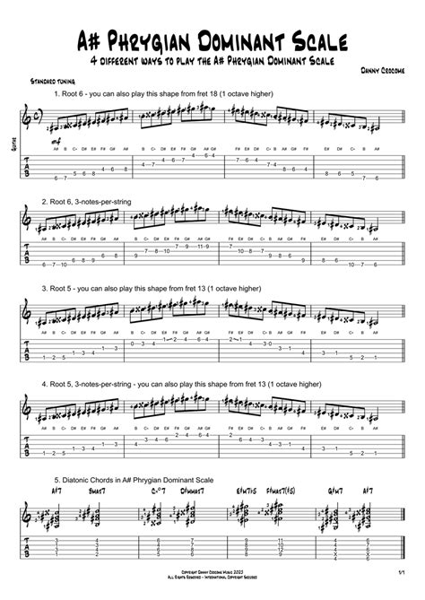 A Phrygian Dominant Scale 4 Ways To Play By Traditional Electric