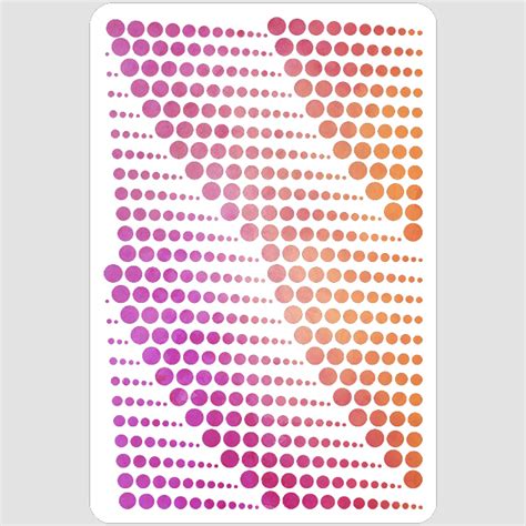 Dot Tile Stencil A Colorful Life Designs