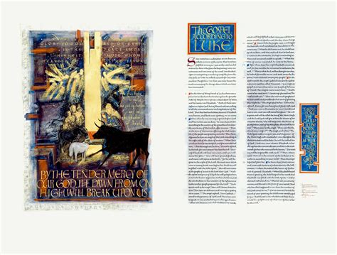 The Saint Johns Bible — Saint Johns Abbey St Johns Bible Gospel