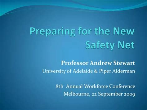 Ppt Preparing For The New Safety Net Powerpoint Presentation Free