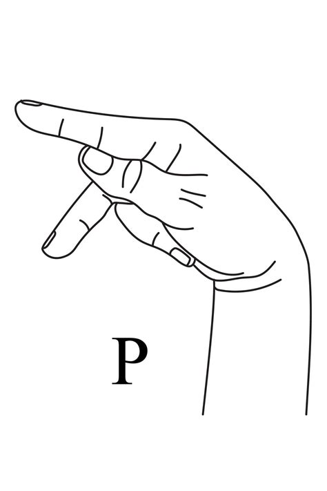 Learn The Letter P In Sign Language Asl Guide