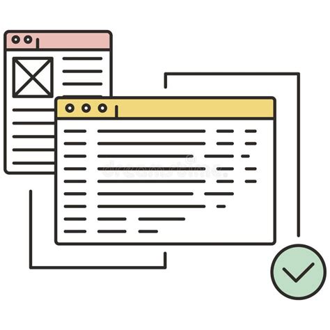 Decision Icon Algorithm And Information Confirm Flat Vector Design