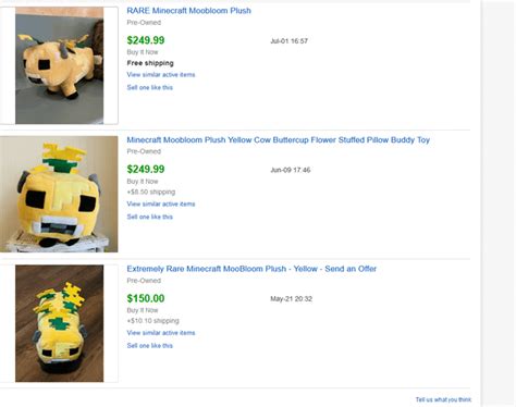 Plush A Moobloom Plush Is Weirdly One Of The Most Expensive Items