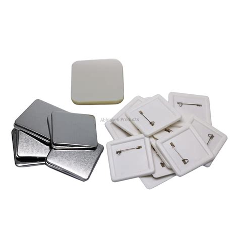 50mm Square Button Badge Pin Button Badge Raw Material Abhishek