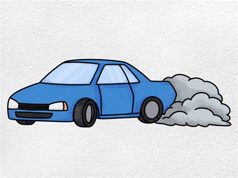 Drift Car Drawing Easy