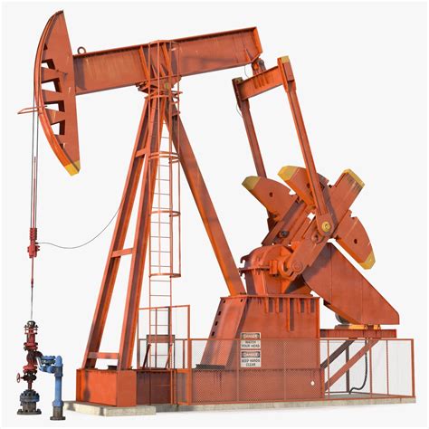 Oil Well Pump Jack 3d Model 99 3ds Blend C4d Fbx Max Ma Lxo Obj Free3d