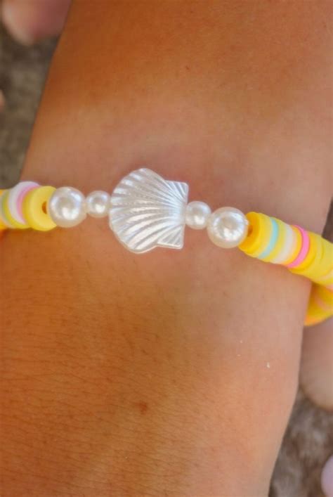 Clay Bead Bracelets Soco Bracelets In 2024 Beaded Bracelets Pink Bracelet Clay Beads