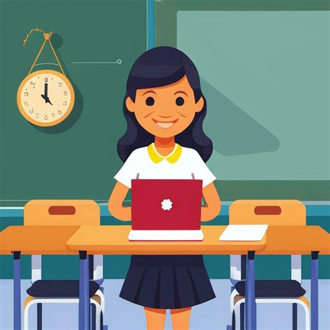 Ai Generated Teacher Student Study Potrait Icon Clip Art Sticker