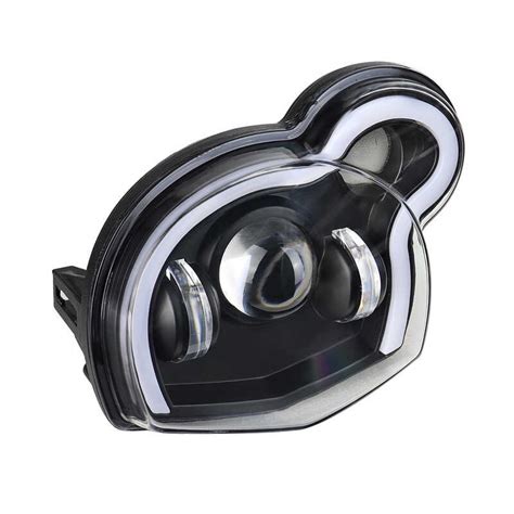 Led Motorcycle Headlight Assembly Gamit Ang Hilow Beam Drl Light Para