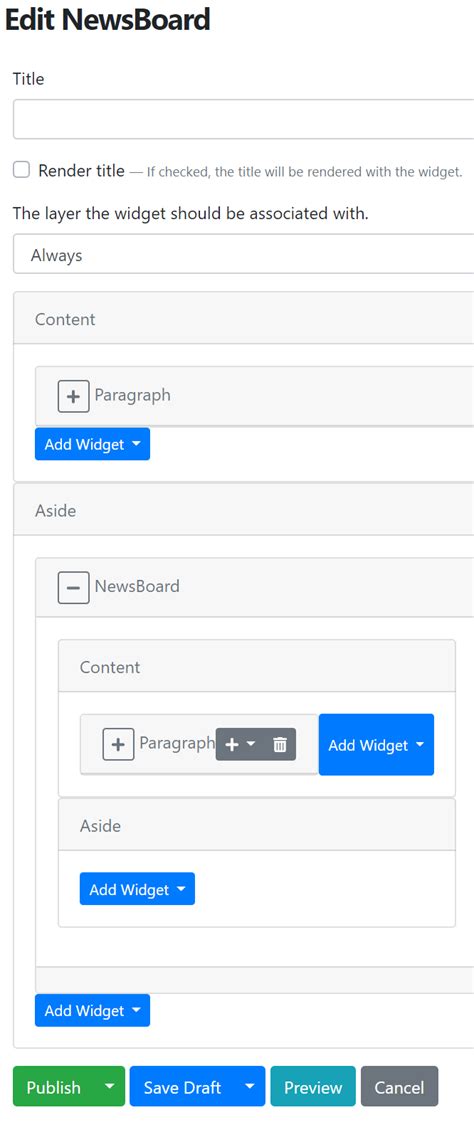 Widget Contenttype Containing Widgetlist Displays Unexpected · Issue 4380 · Orchardcms