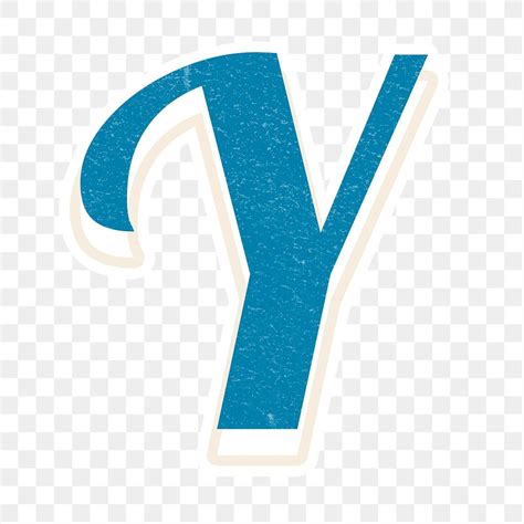 Blue Letter Y