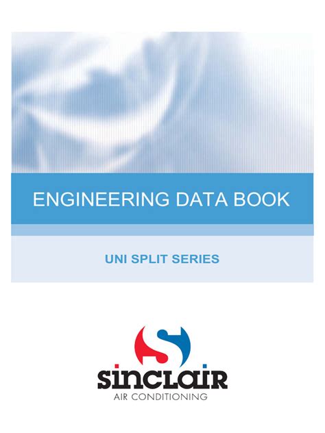 Sinclair Engineering Data Book Uni Split Series En Pdf Non