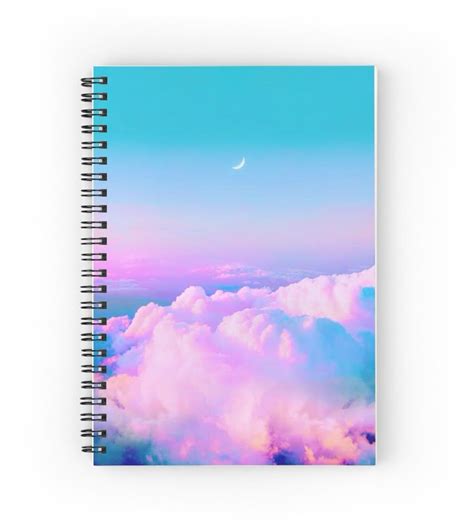Bubblegum Sky Spiral Notebook By Elorapautrat
