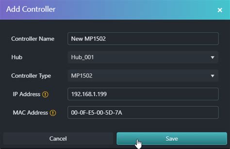 Mp1502 Controller Setup