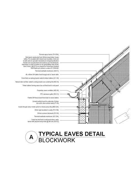 Facade Section Eave Construction
