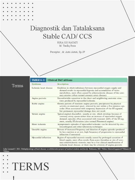 Diagnostik Dan Tatalaksana Stable Cad Ccs Pdf Coronary Artery