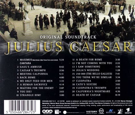 Julius Caesar Soundtrack Juliusz Cezar Cd Various Artists Muziek