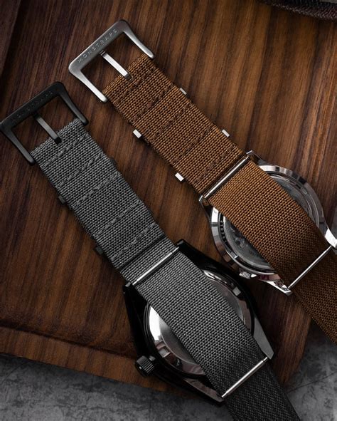 Nylon Vintage Dark Grey Single Pass Odd Size Monstraps