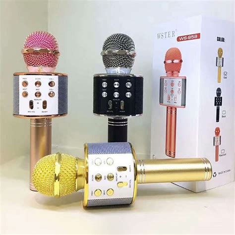 Jual Mic Bluetooth Mic Ws 858 Bluetooth Wireless Microphone Speaker Karaoke Shopee Indonesia