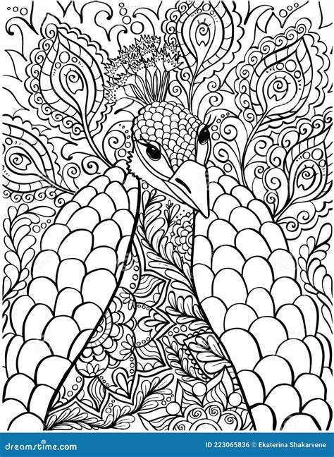 Peacock Coloring Pages For Adults