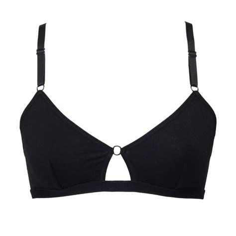 Black Mesh And Jersey Bralette Flash You And Me Lingerie