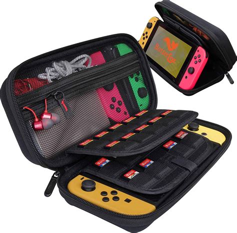 Butterfox Switch Case For Nintendo Switch 19 Game Cartridge Holders Black Amazonca Video