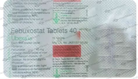 Ubexa 40mg Tablet 15s Price Uses Side Effects And Substitutes Medkart