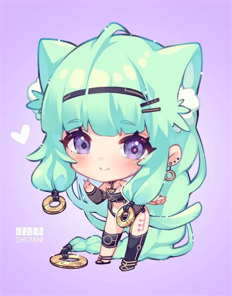 Wolf Anime Girl Chibi