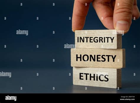Integrity Honesty Ethics Ethics And Honesty In Life And Business Hand