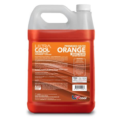 Orange Iat Universal Antifreeze And Coolant Premixed 50 50