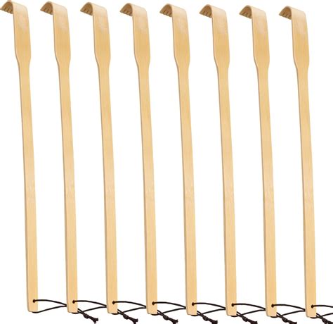Yimicoo 3 Pack Wooden Back Scratcher 17 Inch Curved Long