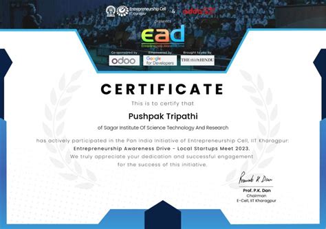 Pushpak Tripathi On Linkedin Iitkharagpur Sagargroupofinstitutions